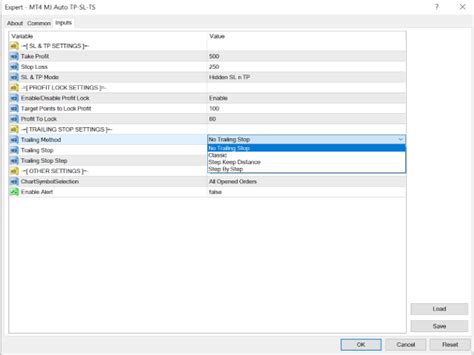 Mj Auto Tpsl With Trailing Stop Ea Mt4 Aierior