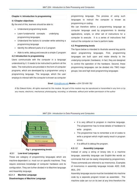 Chapter 4 Introduction To Programming Pdf Computer Program Programming