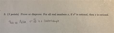 solved 3 5 points prove or disprove for all real numbers