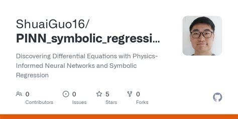 Github Shuaiguo16 Pinn Symbolic Regression Discovering Differential Equations With Physics