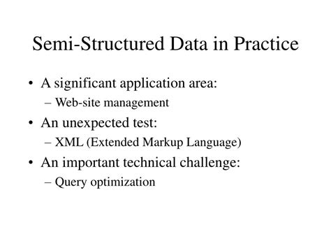Ppt Putting Semi Structured Data To Practice Powerpoint Presentation Id