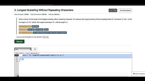 baozi training leetcode 3 solution longest substring without repeating characters youtube