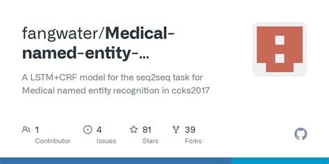 Github Fangwatermedical Named Entity Recognition For Ccks2017 A