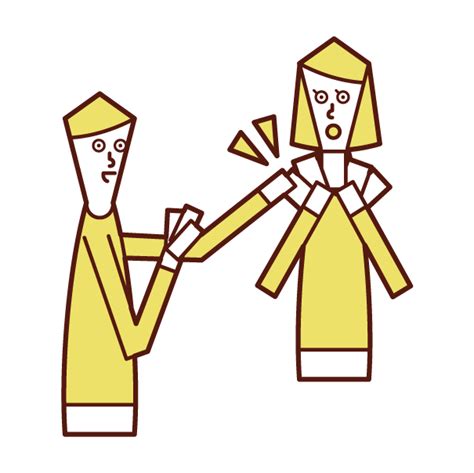 카드 게임을 즐기는 커플 일러스트 무료 일러스트 소재집 Kukukeke