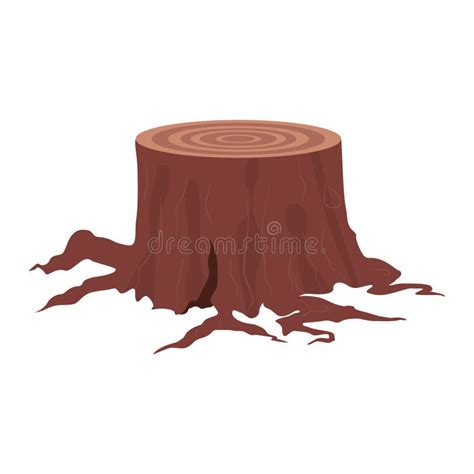 Isolated Cut Tree Vector Stock Illustration Illustration Of Tree 309305736