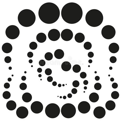 Pattern With Ball Shaped Spiral White Background Abstract 3d Geometric Pattern Vector