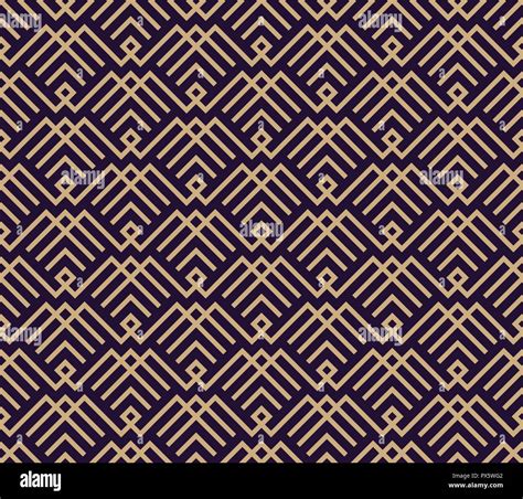 Vector Seamless Pattern Modern Stylish Texture Repeating Geometric Background Linear Graphic