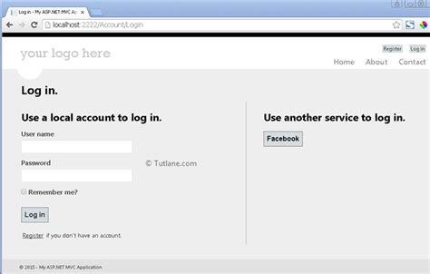 Oauth Facebook Login For Aspnet Mvc Website With Example Tutlane