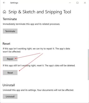 نحوه حذف Snipping Tool و Snip Sketch در ویندوز 10