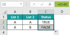 Compare Two Lists In Excel Top 6 Methods With Examples