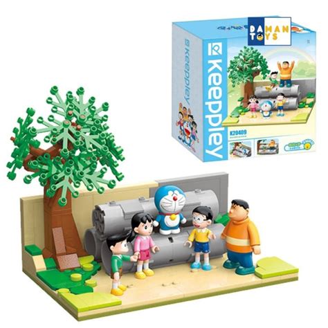 Keeppley Bricks Doraemon Time Machine Mesin Waktu Figure Mainan Ori