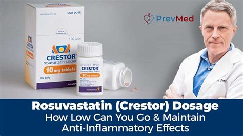 Rosuvastatin Crestor Dosage How Low Can You Go And Maintain Anti Inflammatory Effects