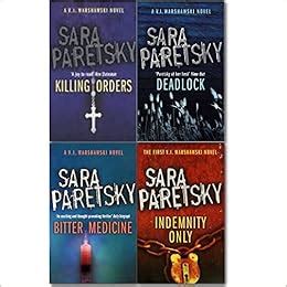 Sara Paretsky Vi Warshawski Novel Collection 4 Books Set Deadlock