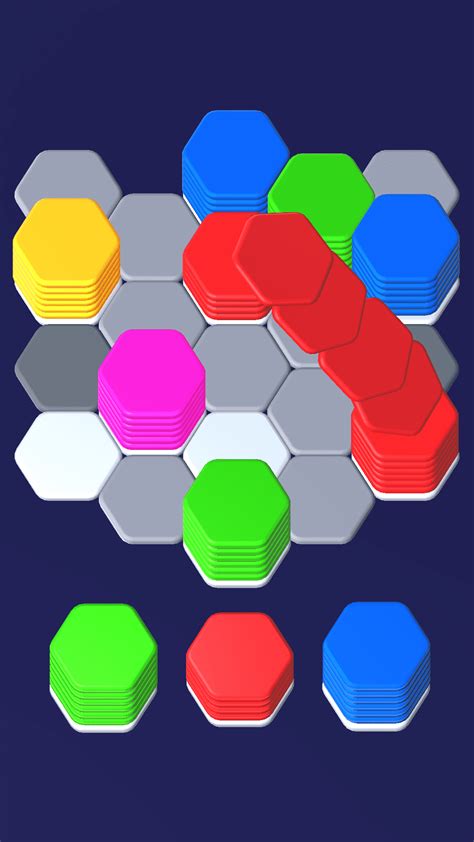 Hexagon Puzzle Sorting Games New Hexa Color Stack With Hexagon Sort Hexa Sort Master 3d Hexa