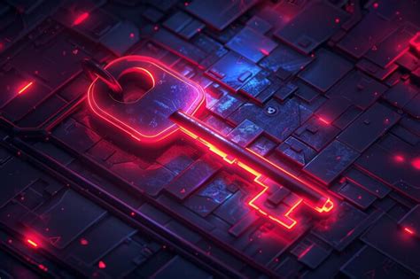 Premium Photo Illustration Glowing The Key To Unlocking The Web World