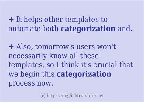 Categorization Some Sentence Examples Englishteststore Blog