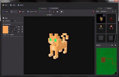 Voxel Editor Cat Image Rpg In A Box Example Game Moddb