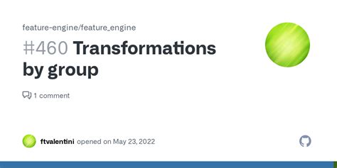 Transformations By Group · Issue 460 · Feature Enginefeatureengine