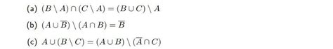 Solved Let A B And C Be Sets Prove Or Disprove In Chegg