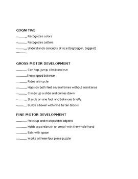 Prebabe Progress Report By Prebabe Mommy TPT