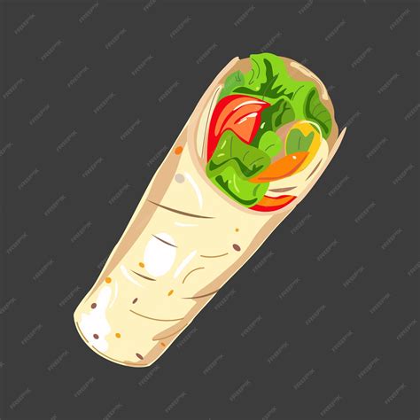 만화 음식 일러스트레이션 핫도그 햄버거 피자와 샤워마 터 스트리트 패스트푸드 아이콘 프리미엄 벡터