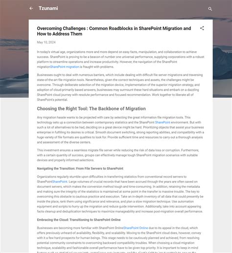 Overcoming Challenges Common Roadblocks In Sharepoint Migration And How To Address Them By