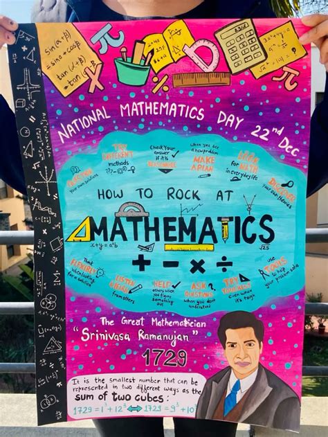 Poster On Mathematics Day In 2025 School Art Activities Math Art Projects Creative Math
