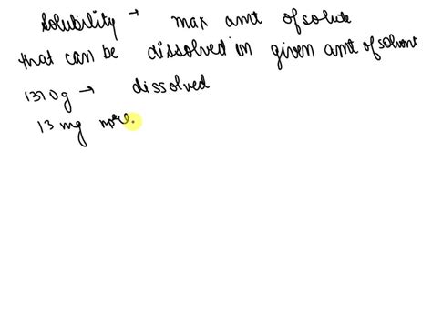 A Chemistry Babe Is Given Ml Of A Clear Aqueous Solution At Degrees Celsius He Is Told