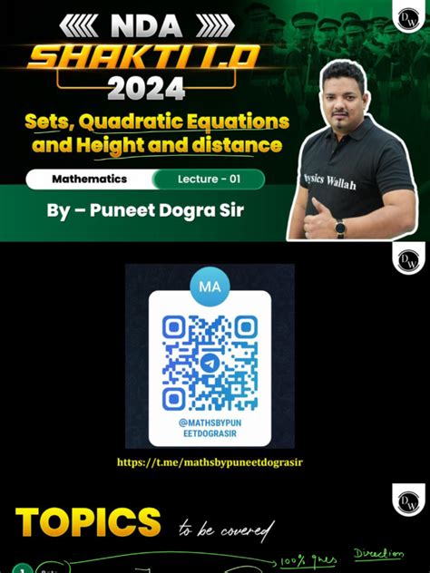 Sets Quadratic Equations And Height And Distance Final Pdf