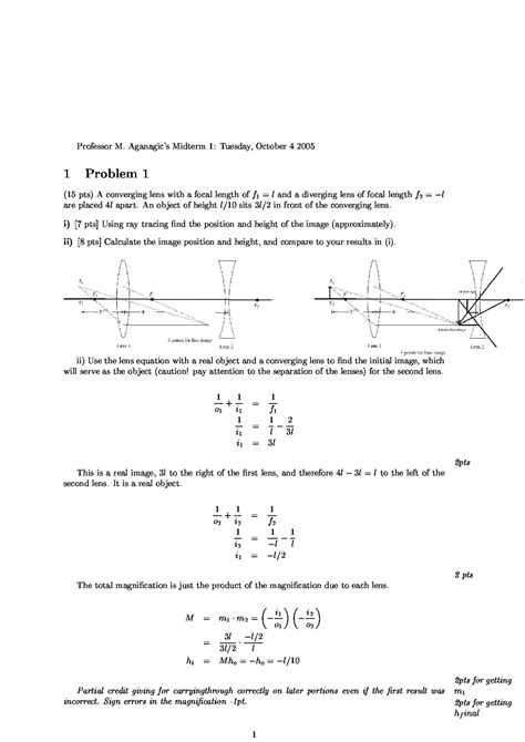 Image Position And Height Physics For Scientist And Engineers