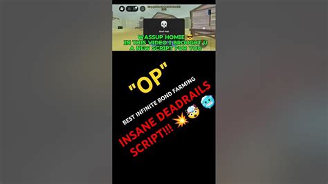 💥🤯 Op Deadrails Script Bypass To Endno Key Infinite Bondsrobloxscriptsrobloxexploits