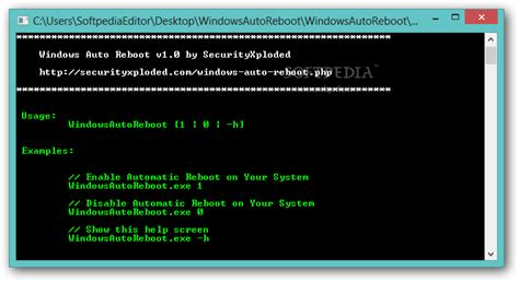 Windows Auto Reboot Download Softpedia