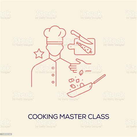 라인 아이콘이있는 요리 마스터 클래스 관련 디자인 간단한 윤곽선 기호 아이콘 0명에 대한 스톡 벡터 아트 및 기타 이미지 0명 가정 주방 가정의 방 Istock