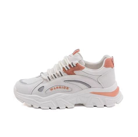 Warrior Thick Sole Height Increasing Dad Shoes Whiteorange Anto Sports