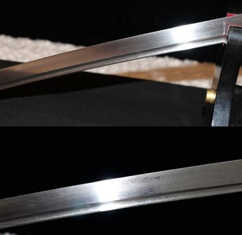 Japanese Samurai Sword Bare Blade Naked Katana T10 Steel W Clay