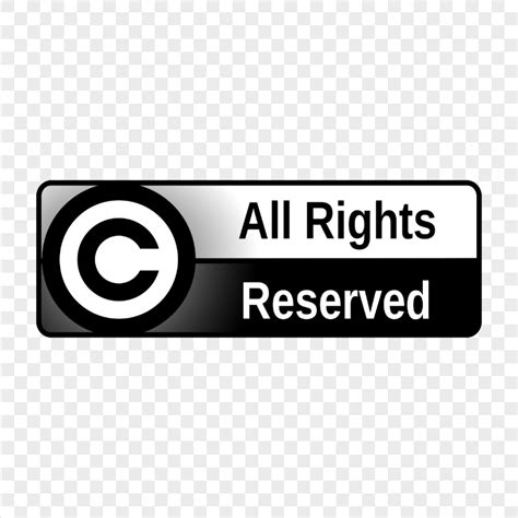 Copyright Symbol All Rights Reserved