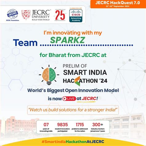 Sudhanshu Mishra On Linkedin Glad To Take Participate In Sih Prelims In Jecrc