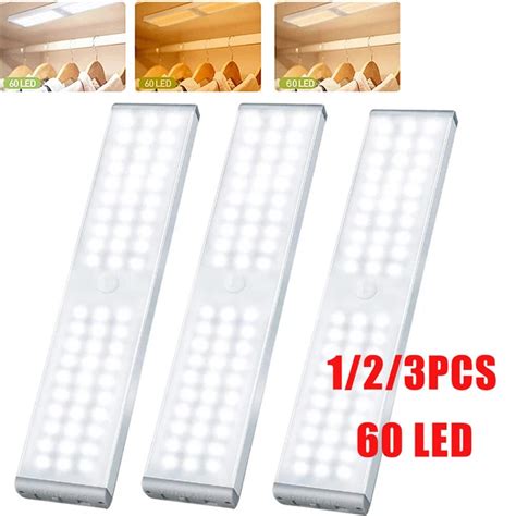 Pir Motion Sensor Led Strip Light Wireless Led Cabinet Closet Lamp Night Light £12 99 Picclick Uk