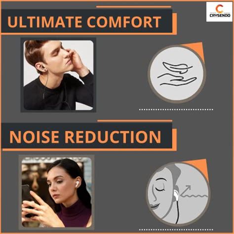 Crysendo Soft Silicone Rubber Earbuds Tips Eartips Earpads Earplugs In Earphones And Bluetooth