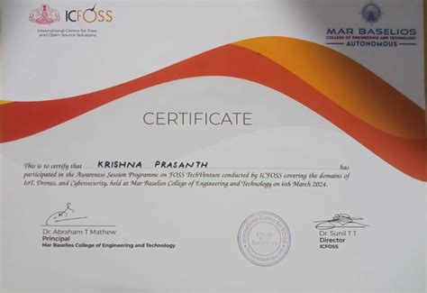 Krishna Prasanth On Linkedin Icfoss Foss Techventure Iot Drones