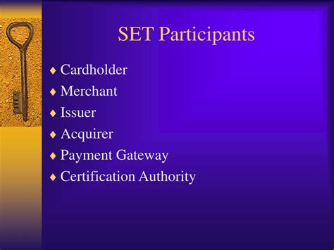 Ppt Secure Electronic Transaction Set Powerpoint Presentation Free