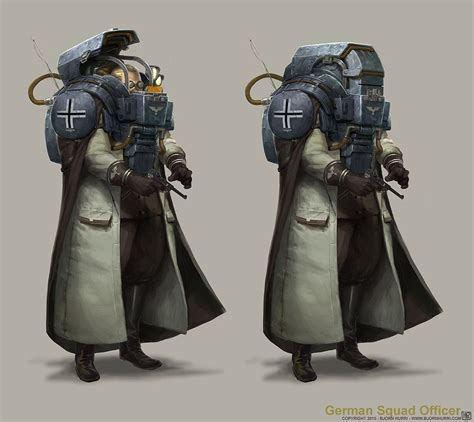 Dieselpunk German Squad Officer Bjorn Hurri Dieselpunk Character