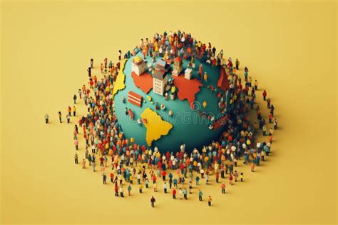 International Population Day Population Of The Planet Stock