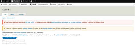 Improve Module Description And Error Message About Missing Curl Library