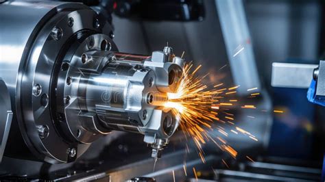 Machining Aerospace Cnc Stock Illustration Illustration Of Lathe