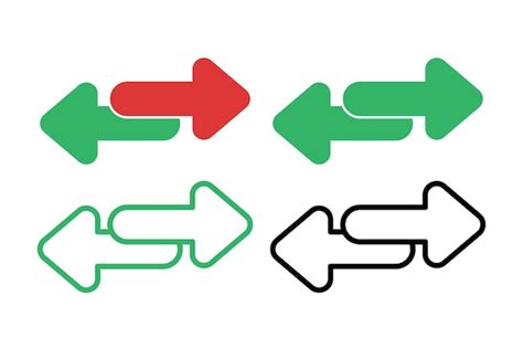 Free Vector Right And Left Arrows Set