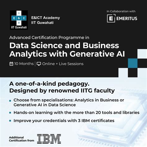 advanced certificate program in data science and business analytics with