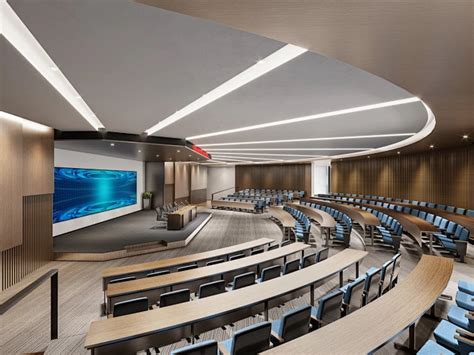 现代报告厅 会议室 阶梯教室 多功能厅 演讲台 会议桌椅 Led屏幕 弧形会议桌 室内设计 拓者设计吧 花瓣网
