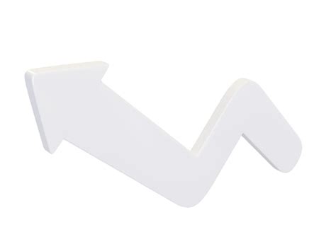 Premium Photo White Arrow Lightning 3d Render