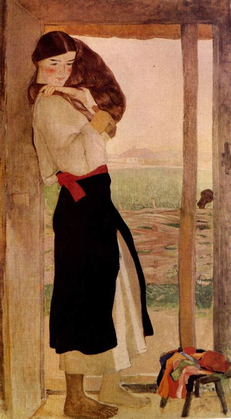 Фёдор Григорьевич Кричевский Мечтающая Катерина Ukrainian Art Folk Illustration Art History